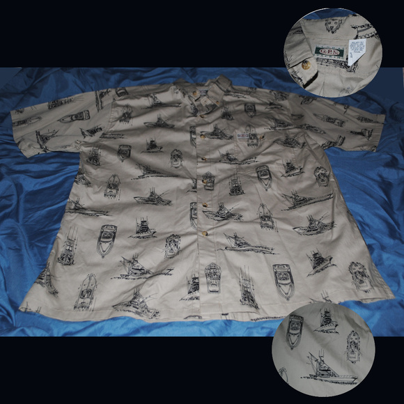 GPS Global Tracking | Shirts | Gps Global Tracking Mens Boat Print ...
